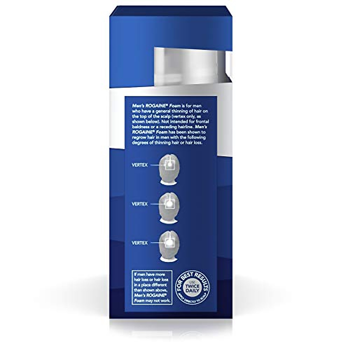 Men's Rogaine 5% Minoxidil Foam for Hair Loss and Hair Regrowth, Topical Treatment for Thinning Hair, 3-Month Supply