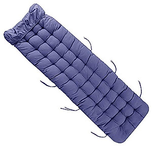 KBIKO-zxl 1 Pack Lounge Chair Cushion Indoor Outdoor Chaise Lounge Cushions with Cap Perfect for Garden Patio Mattress for Zero Gravity Chair (Blue)