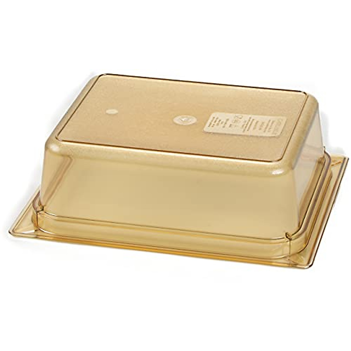 Carlisle FoodService Products 10421B13 StorPlus High Heat Food Pan, 4" Deep, Half Size, Amber