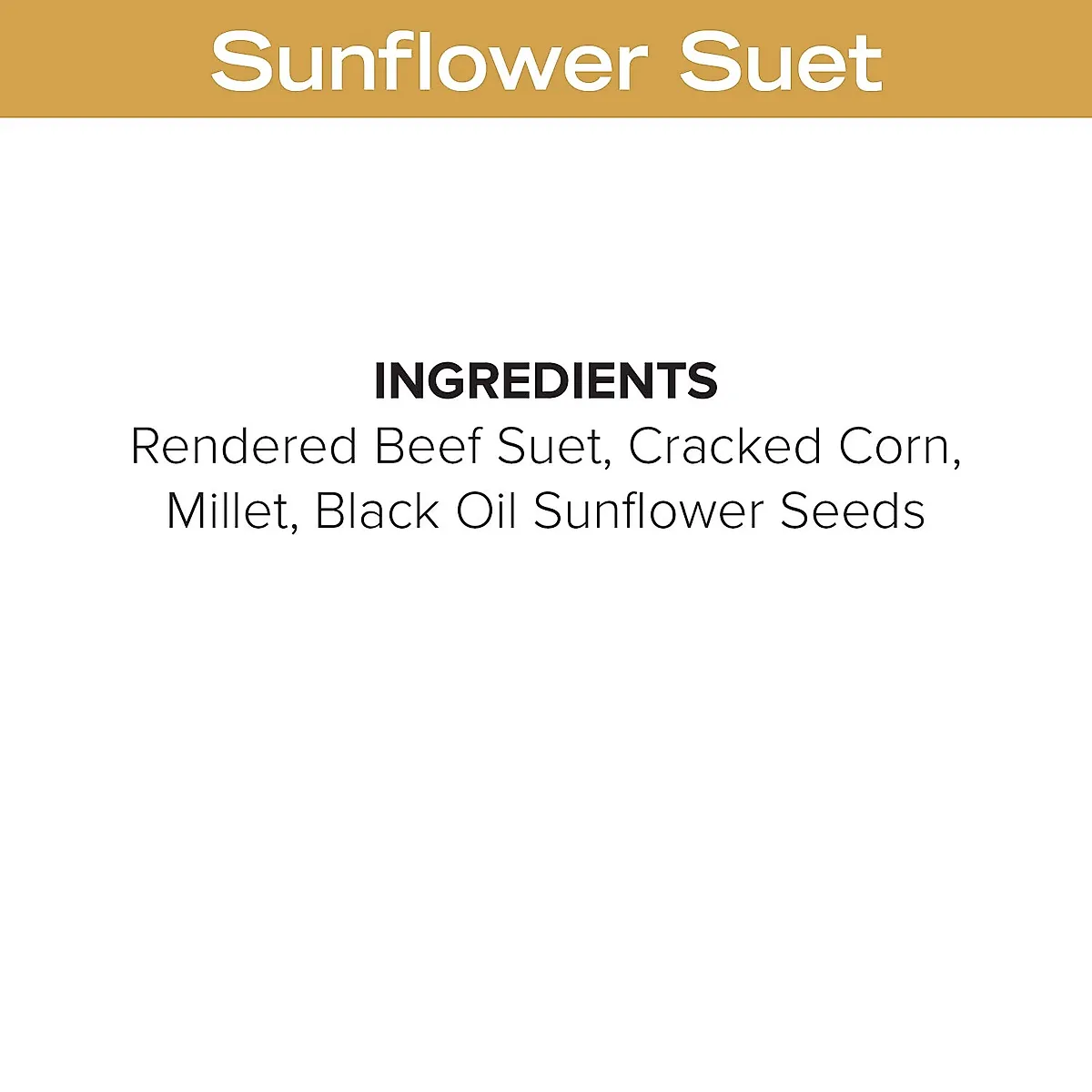 Blue Seal Sunflower Bird Suet Cake | No Mess Wild Bird Suet | 11 oz (12 Pack)