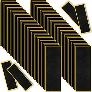 100 Pcs Fingerboard Foam Grip Tape Black Fingerboard Grip Tape 36 x 110 mm Foam Grip Tape for Fingerboards Adhesive Fingerboard Stickers Non Slip Foam Pro Grip Tape for Fingerboards Skateboard