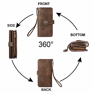 CLUCI Women Backpack Bundle with Women Wallet