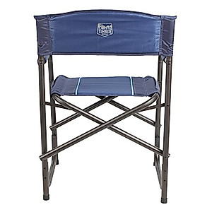 TIMBER RIDGE Heavy Duty Collapsible Camping Adults Foldable Portable Lounge Chair for Outdoor, Lawn, Picnic, Fishing, Supports 300 lbs, Blue