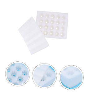 Alipis 4pcs Egg Tray Household Egg Holder Pulp Egg Container Homezo Egg Storage Egg Carton Tray Foam Eggs Egg Protectors Egg Dispenser Refrigerator Egg Rack White Pearl Cotton