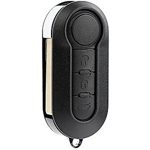 KeylessOption Keyless Entry Remote Car Uncut Flip Key Fob Control for LTQF12AM433TX
