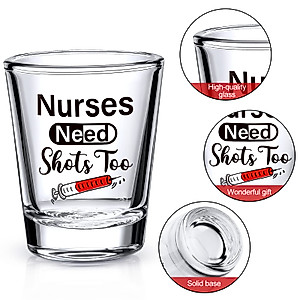 2 Pieces Nurse Need Too and Stemless Glass, Essential Glass Gift Set Glass Gift Present for Women Male Nursing School Student Graduation Birthday Party Nurses Day