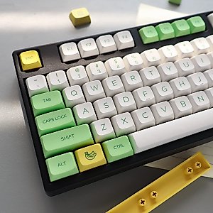 Gliging 124 Keys Keycaps XDA Profile Dye-Sub Personalized Theme Gaming Keycap for Cherry Mx Switch Mechanical Keyboard