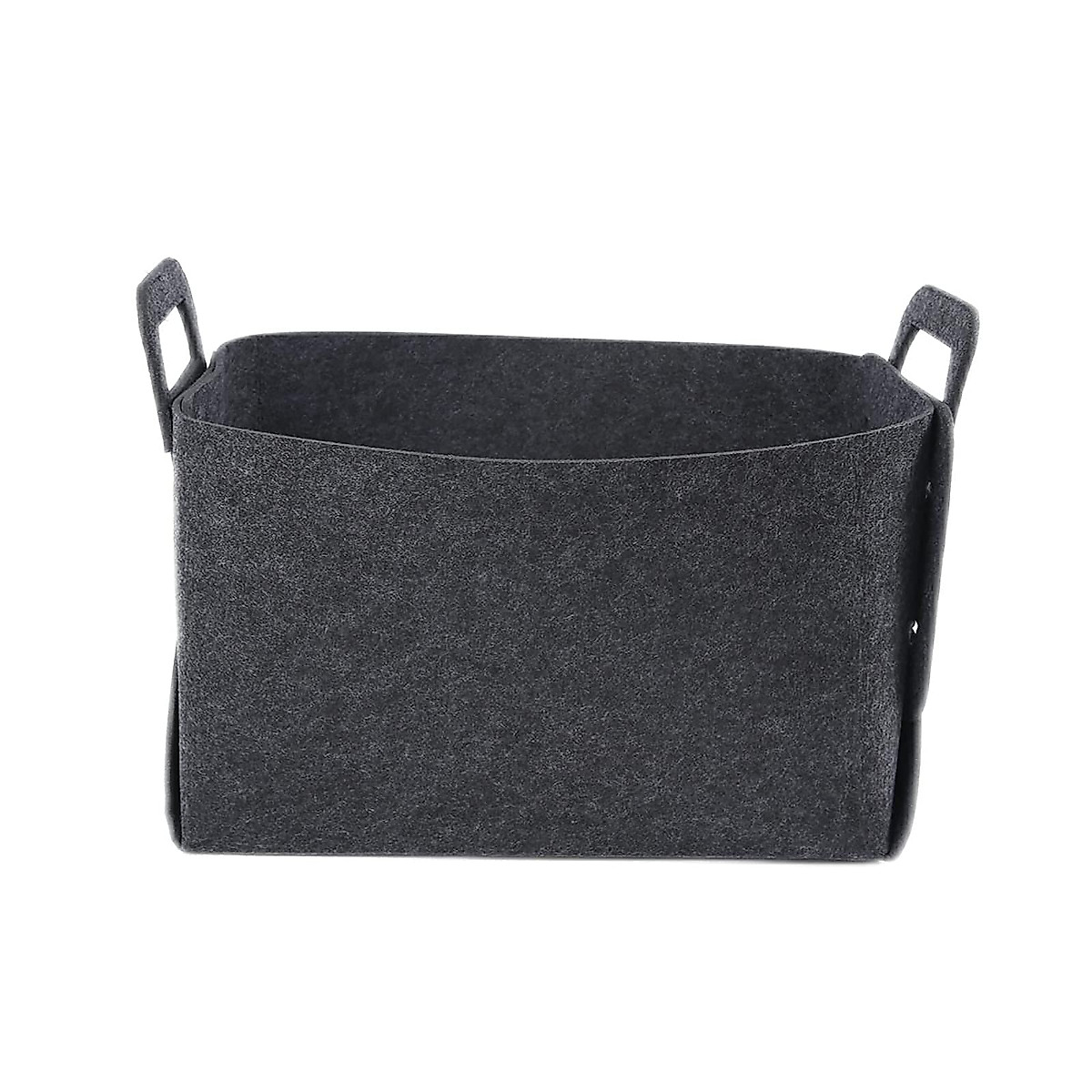 FATSINDE Reeonice YRMT Foldable Felt Storage Basket with Handles Collapsible Fabric Storage Bin Cube Container Organizer for Nursery,Office,Bedroom,Baby-Clothes Toys Blanket Organizing