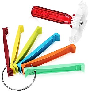 CHENGU Air Conditioner Cleaning Tools, 2 Pieces Fin Straightener Comb and Whisk Fin Comb Set for Condenser and Evaporator Coil Repair
