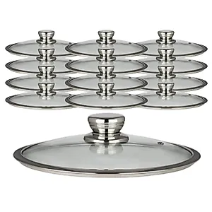 Steelite International 7347MW125 Stainless Steel Lid, for Extinguishing Fuel Can Holder 7347MW121, 3.125" Length, 3.125" Width, 1.75" Height, 12 Pieces