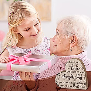 Sympathy Gift Memorial Heart Present for Loss of Loved One Bereavement Gift Bereavement Sign Grieving Gift Decorative Sign Plaque for Loss of Deceased Father Mother Son Brother Remembrance Condolence