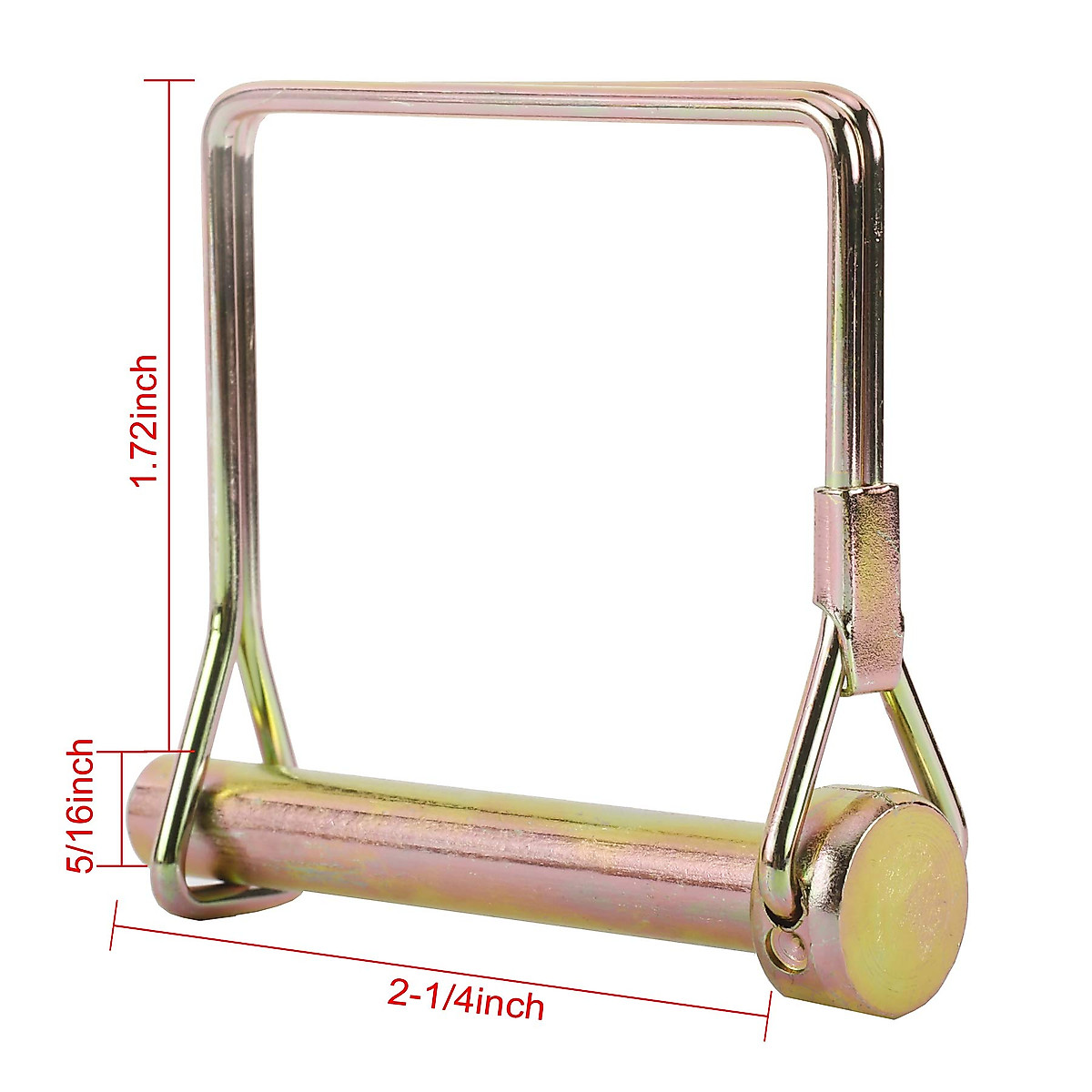 AuInn 5/16 Inch x 2-1/4 Inch Shaft Locking Pin Wire Lock Pin Tractor Hitch Pin (30)