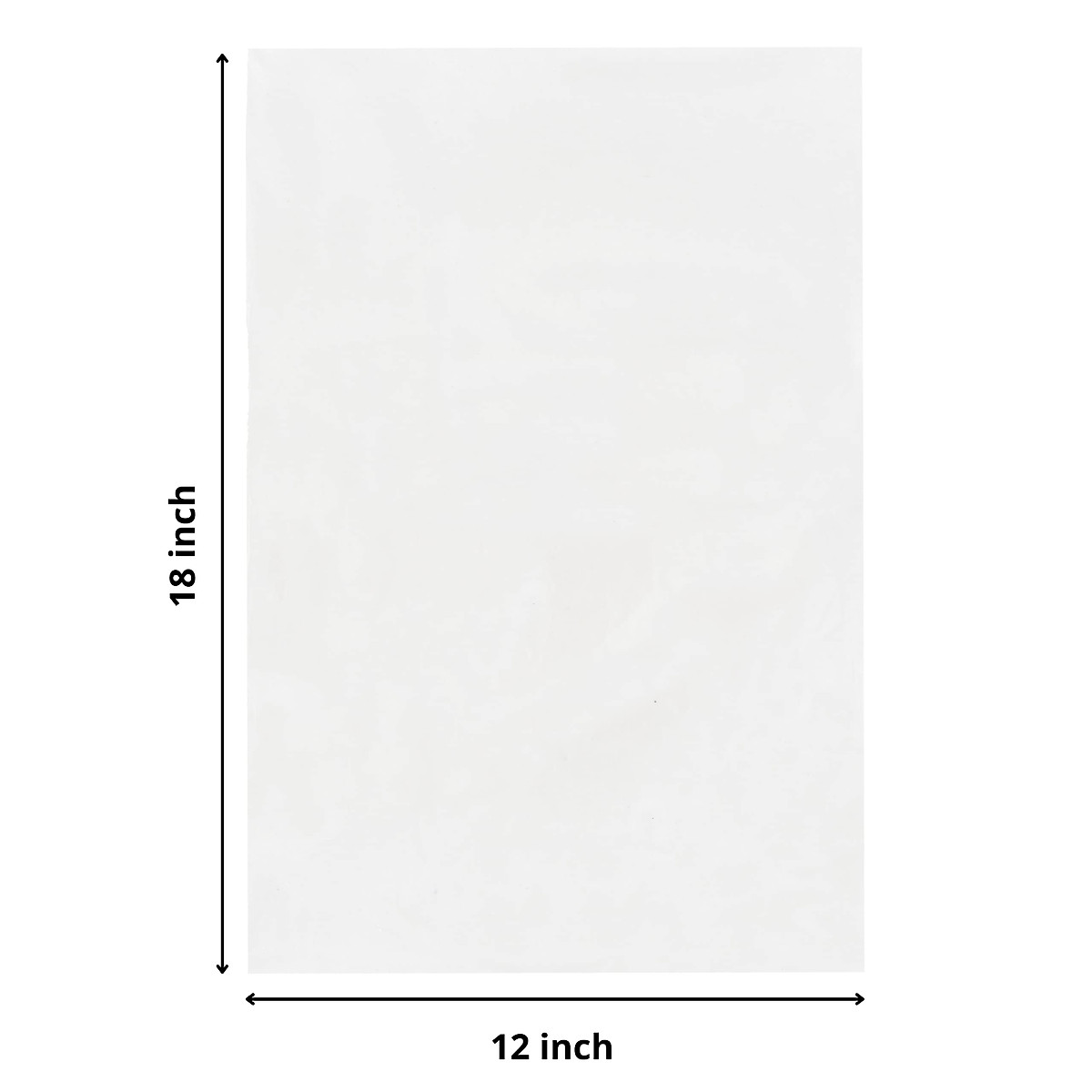 InfinitePack 100 CT 12x18 inches 1 Mil Clear Plastic Flat Open Poly Bags Great for Food, Storage, Packaging, and More