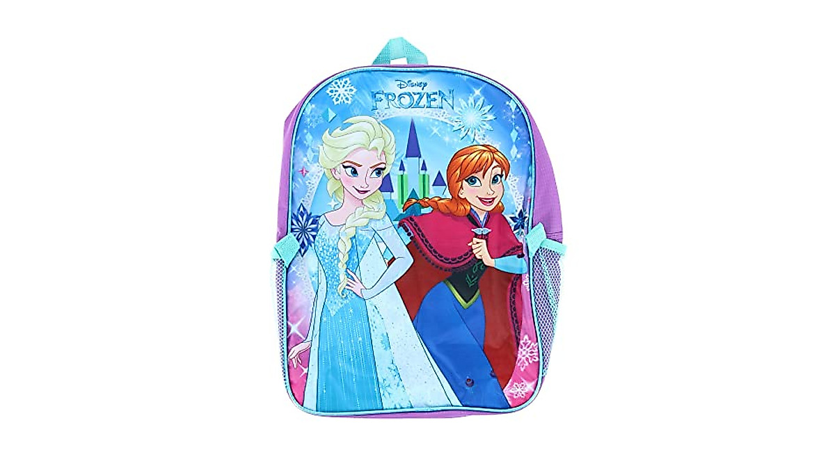 Frozen Anna & Elsa 16" Backpack + Detachable Lunch Box