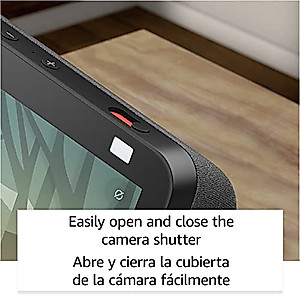 Echo Show 8 (2nd Gen, 2021 release) | International Version with EU Power Adaptor | HD smart display with Alexa and 13 MP camera | Charcoal