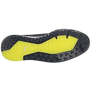 PUMA Golf Men's PROADAPT ALPHACAT DISC Golf Shoe, Peacoat-Puma Silver-Safety Yellow, 12