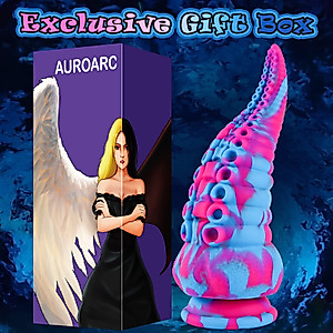 Monster Dildo Tentacle Adult Toy: Big Thick Dildos with Suction Cup for Women, Huge Fantasy Dildo with Octopus-Shape, 8.7” Silicone Giant Dildo