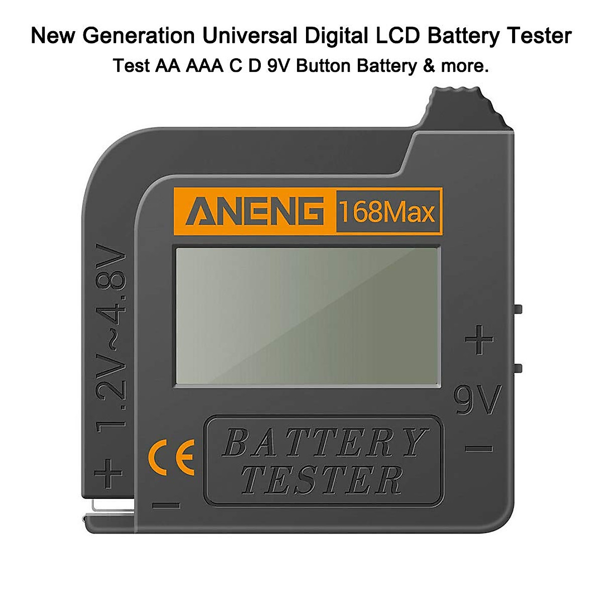 New Generation Universal Digital LCD Battery Tester for AA AAA C D 9V Button Cell