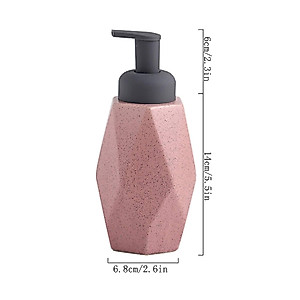 Soap Dispensers Soap Dispenser Foam Press Bottle 440ml/14.8oz Ceramic Liquid Soap Dispenser for Bathroom,Bedroom Countertop