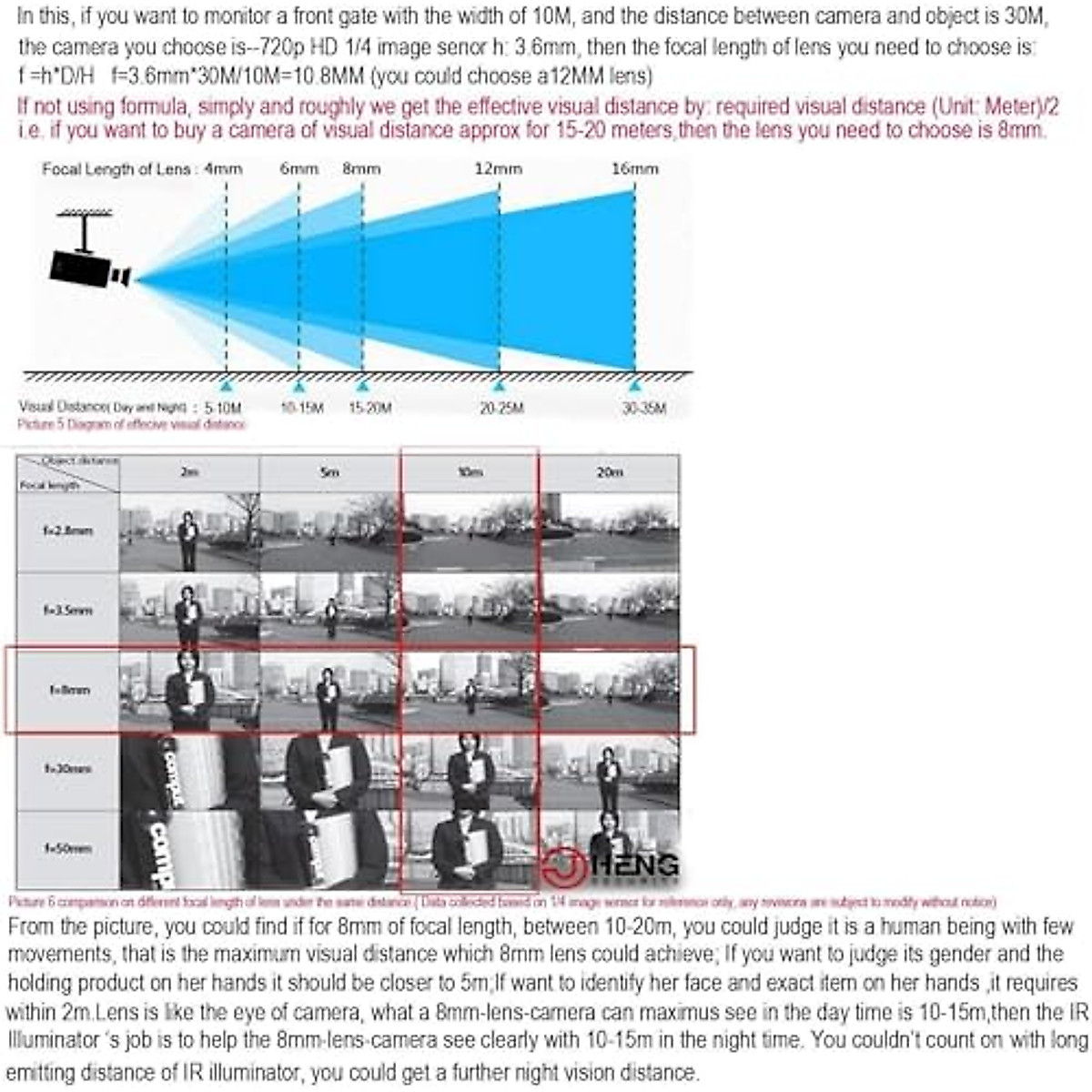 JCHENG SECURITY JC 210ft Infrared Illuminator, 20 LEDs 90 Degree Wide Angle IR Illuminator for Night Vision,Waterproof LED Infrared Flood Light Black