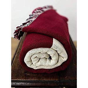 Texas State Flag Blanket - Gift Soft Tapestry Throw Woven from Cotton - Made in The USA (69x48)