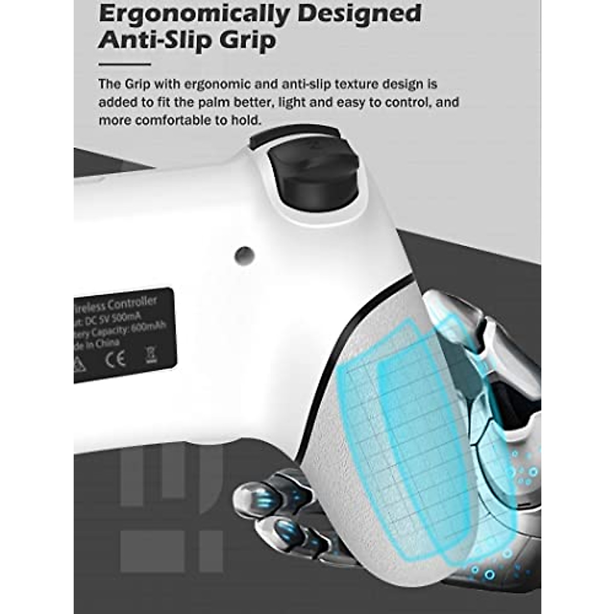 MAOMIEMIE PS-4 Controller, PS-4 Controller Wireless for Play-Station 4/3/Pro/Slim/PC, Wireless PS-4 Remote Controller with Dual Vibration/Turbo/Touch Pad/6-Axis Motion