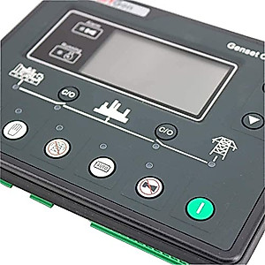 YFYIQI Automatic Start/Stop Engine Set Controller Genset Controller with SMS Function Silicon Panel Pushbuttons RS485 Communication Port Frequency 50/60Hz