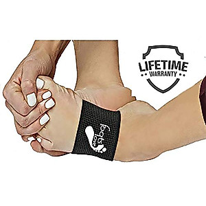 FOOTS LOVE 2 Plantar Fasciitis Braces/Sleeves. Foot Care, Heel Spurs, Feet Pain Relief, Flat & Fallen Arches, High Arch, Flat Feet. (1 Pair Black - One Size Fits All),2 Count (Pack of 1)