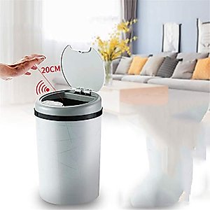 WENLII 11L Intelligent Trash Can Automatic Touchless Induction Motion Sensor Kitchen Wide Opening Sensor Waste Garbage Bin