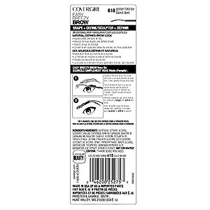 COVERGIRL Easy Breezy Brow Shape & Define Eyebrow Mascara, Golden Blonde, 0.3 Fluid Ounce (packaging may vary)