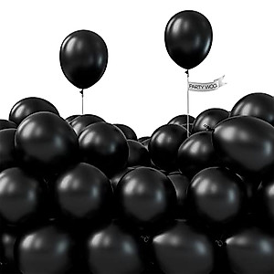 Bundle - Black Balloons 50 pcs 5 inch and White Balloons 50 pcs 5 inch