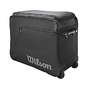 WILSON Ball Bucket Bag, Black, 27" L x 14.5" W x 20.5" H