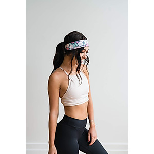 Maven Thread Women's 2" Wide Non Slip Sweat-Wicking Headband for Exercise and Yoga, 2-Pack (Refresh)