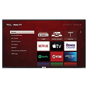 TCL 55-Inch Class 4K (2160p) UHD Smart LED TV, Netflix, Disney+, Apple TV and YouTube Compatible, Compatible with Alexa, Siri and Google Assistant + Wall Mount Included (No Stands) - 55S21 (Renewed)
