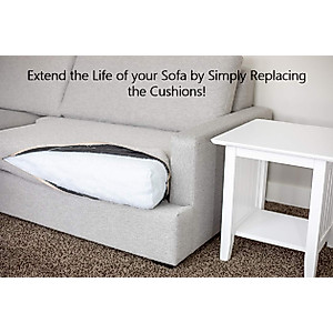 ComfortStyle Replacement Seat Cushion Upholstery Foam Pad for Sofa or Dining Chair, 3" x 24" x 82" CertiPUR-US Certified, Extra Long