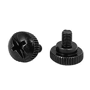 New Lon0167 M3 x Featured 4.5mm Knurled Phillips reliable efficacy Head Thumb Screw Black 40pcs for Computer PC Case(id:fd5 15 ca 9bb)