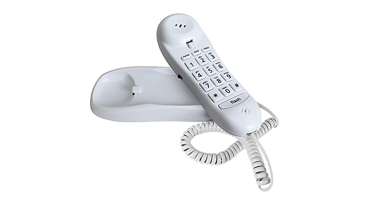 Slimline White Colored Phone for Wall Or Desk with Memory — 🛍️ The ...