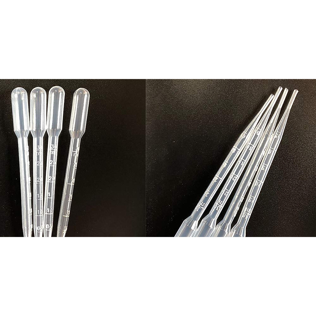 300PCS 3ML Plastic Transfer Pipettes,Disposable Graduated Transfer Pipettes Dropper for Essential Oil Mixture, Scientific Experiment, Make up Tool