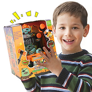 Liberty Imports Zombie Arcade Game Whack Game Mole, Mini Electronic Interactive Hammering & Pounding Toys for Toddler Kids Boys Girls