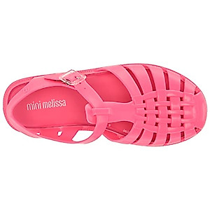 Mini Melissa Girls Flat Sandals, Pink, 7 Toddler