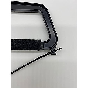 NAHANCO Removable Replacement Rubber Strap for Plastic Pant Hanger Style #7500, Black