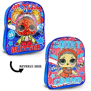 LOL Surprise Backpack Mini for Girls Kids Toddlers - 12" Small LOL Surprise Backpack with Reversible Sequins, Stickers, More | LOL Surprise Party Supplies, Backpack Bundle
