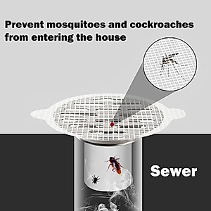 10Pack Disposable Shower Drain Hair Catcher Waterproof Mesh Stickers,Kitchen Sink Drain Strainer,Bathtub Hair Catcher for Drain,Sink Stopper,Bathtub Accessories,Bathroom Necessities (3.54"/9CM)