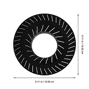 UPKOCH Induction Burner Induction Burner Cast Iron Wok Support Ring 2pcs Non Cast Iron Wok Rack Suitable for Kitchen Etc Gas Stove Rack Accessories Flame Diffuser Flame Diffuser