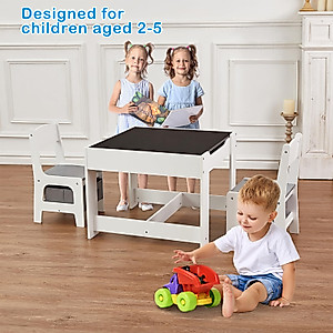 Kids Table and Chair Set with Storage,Toddler Table and Chair Set 2-4 Year Old, Toddler Activity Table,Kids Desk and Chair Set,Mesa para Niños,Table for Kids 2-5