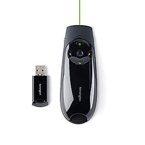 Kensington Expert Wireless Presenter with Green Laser Pointer and Cursor Control (K72426AMA)