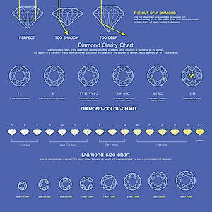 Diamond Studs, Diamond Stud Earrings for Women & Men, 14k White Gold, 2 Ct Round, Princess, Heart, Bezel, Pearl Diamond Earrings, Screw Back Earrings [Simulated Diamond]