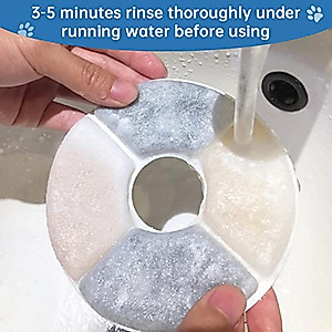 RBAYSALE Cat Water Fountain Filters 10 Pack Cat Fountain Filter Replacement, 3 Triple Filtration System, Activated Carbon Filters for 81oz/2.4L Automatic Cat Fountain