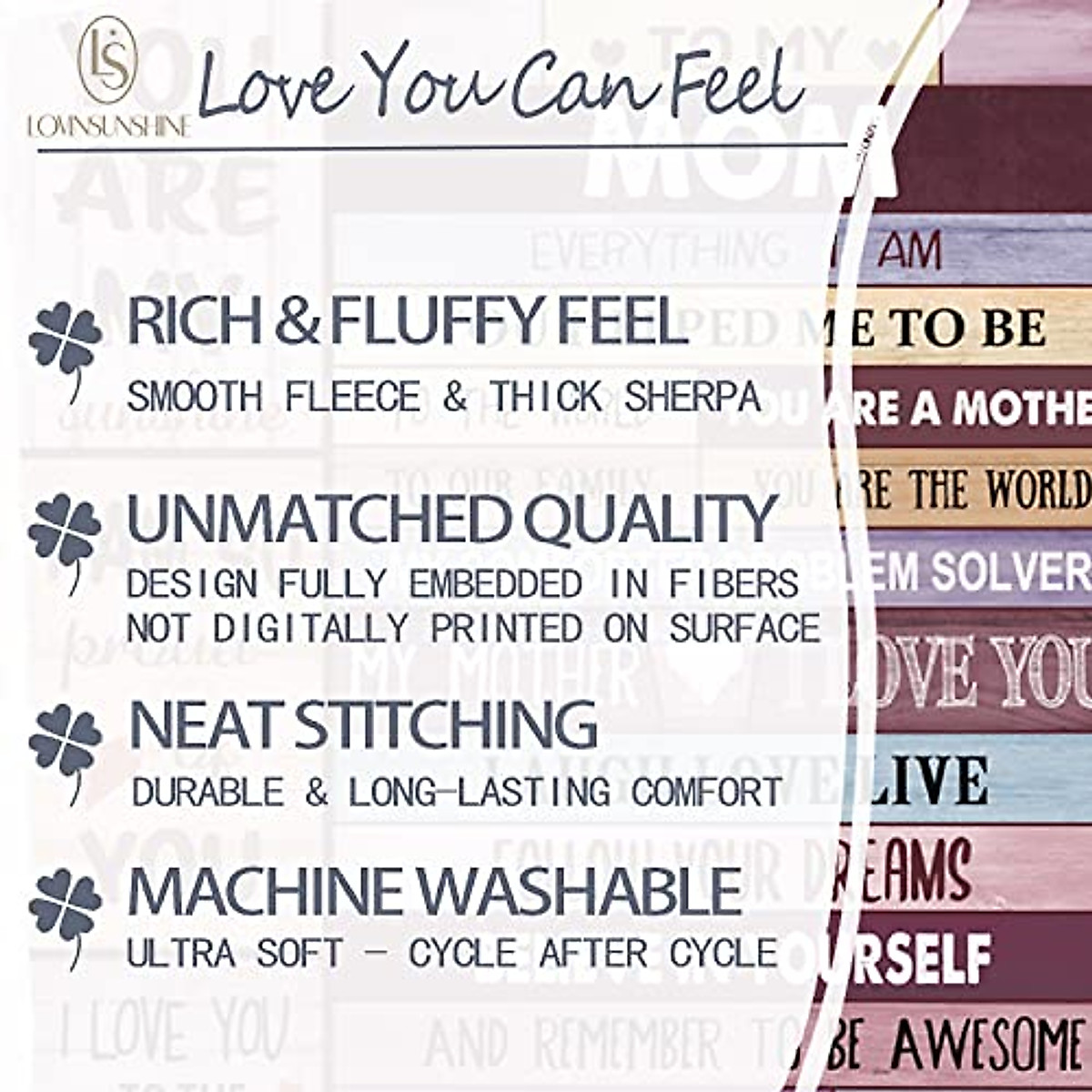 LOVINSUNSHINE Mom Blanket,Moms Birthday Gift Ideas,Gifts for Mom Birthday Unique,Birthday Gifts for Mom from Daughter,Happy Birthday Mom Gifts,Best Birthday Presents for Mom,Bed Blanket 80x60(Pink)