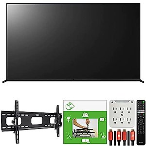 Sony XR75Z9J 75 inch Z9J Bravia XR Master Series 8K LED HDR Smart TV Bundle with TaskRabbit Installation Services + Deco Gear Wall Mount + HDMI Cables + Surge Adapter